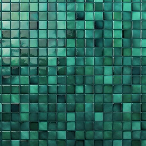 Premium Ai Image Ceramic Green Tile Texture Pattern