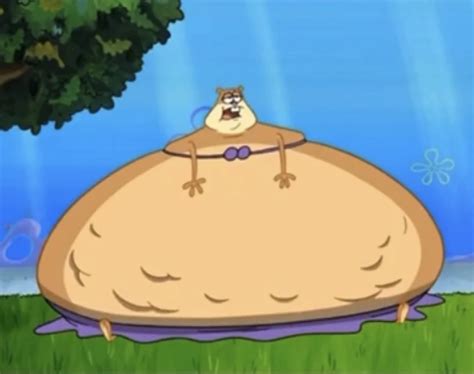 Huge Overweight Sandy Cheeks The Adventures Of Gary The Snail Wiki
