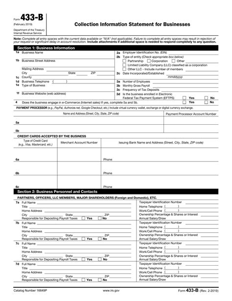 Form 433 B 2025 2026 Fill Official Forms Online Pdf Guru