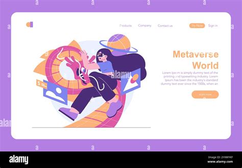 Immersive Reality Concept A Person Explores Virtual Space With Advanced Technology In A