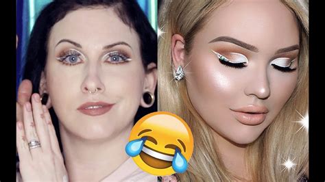 I Tried To Follow A Nikkietutorials Makeup Tutorial Hilariously Bad Youtube