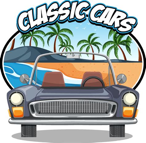The Classic Car Concept With Old Car Front View 19850094 Vector Art At Vecteezy