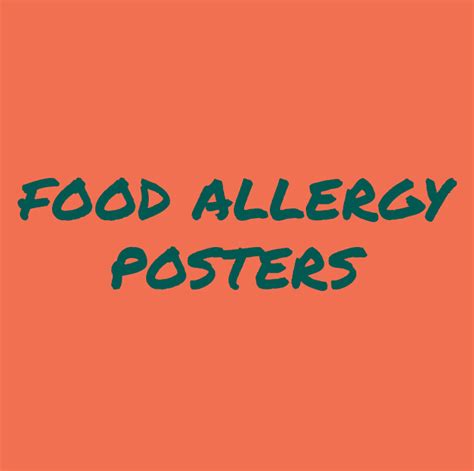 Allergy Posters Feeding Liverpool