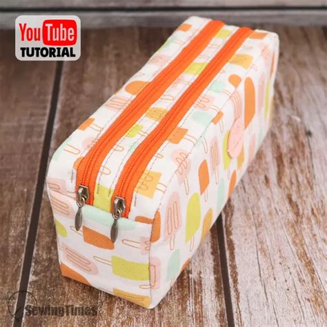 Double Zip Pencil Case Pdf Sewing Pattern St9935 Sewingtimes