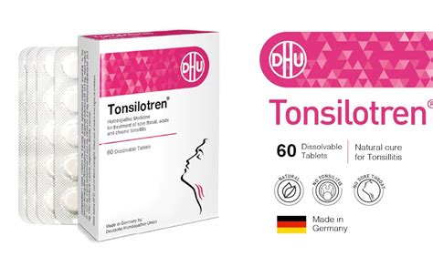 Dhu Tonsilotren All Natural Homeopathic Remedy For Soothing Throat And