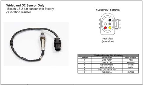 5 Wire Wideband O2 Sensor Wiring Diagram