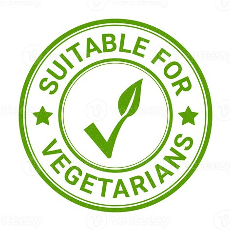 Suitable For Vegetarians Rubber Stamp Leaf Badge Sticker Emblem Vegetable Foods Design