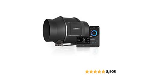 Ac Infinity Cloudline Pro T6 Quiet 6” Inline Duct Fan With Temperature