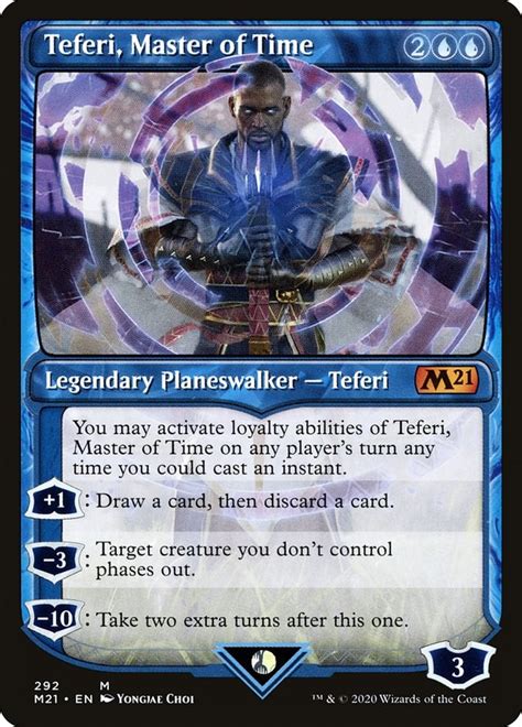 Teferi Master Of Time Showcase 292 Core Set 2021 Magic The