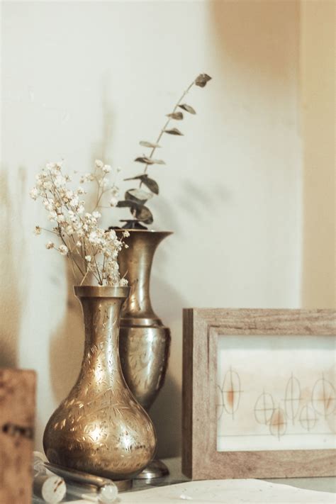 Antique Brass Vases For Vintage Home Decor Decorating With Brass