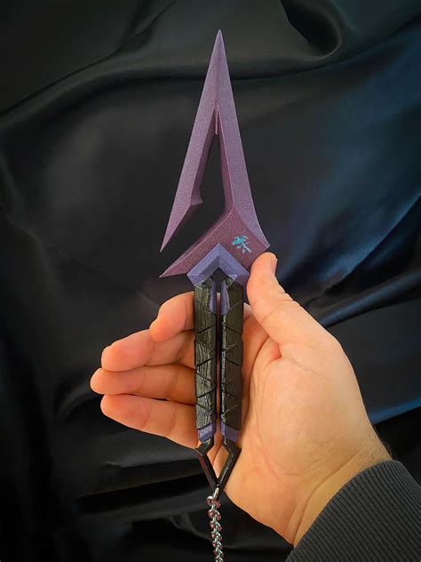 Valorant Kuronami Knife Purple 3d Print Knife Valorant Cosplay Valorant
