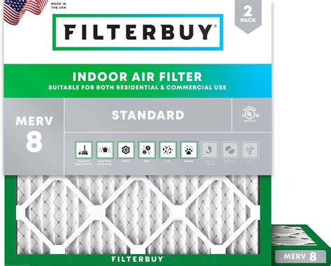 Filter King 18x19x1 Air Filter 4 Pack Merv 8 Hvac Pleated Ac