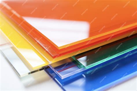 Premium Photo Colorful Acrylic Sheets For Creative School Projects