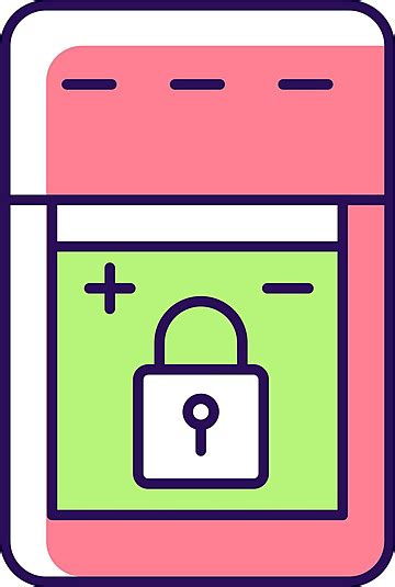 Non Replaceable Battery Black Glyph Manual Label Icon Symbol Dark Clipart Vector Symbol Dark