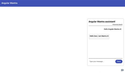 angular chatbot powered by ai