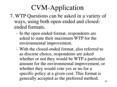 Ppt Contingent Valuation Method Cvm Powerpoint Presentation Free