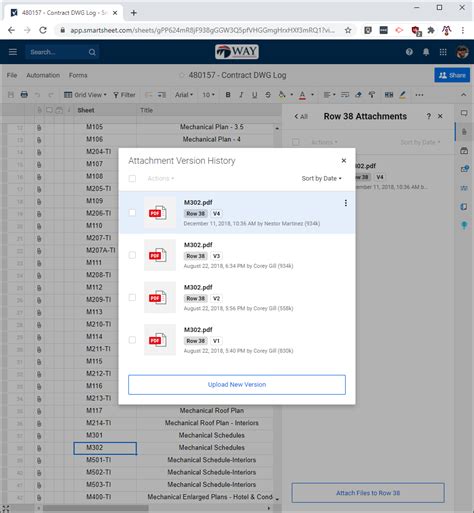 Document Control Using Smartsheets Construction Industry Smartsheet Community
