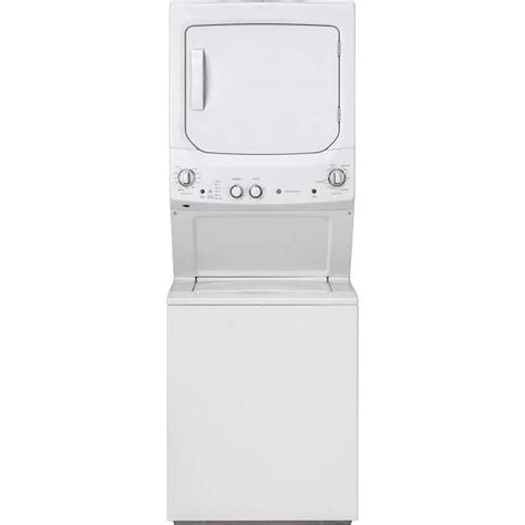 Ge Smarthq Unitized Spacemaker Laundry Center 3 8 Cu Ft Washer And 5