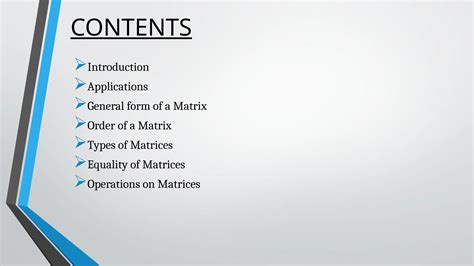 Basic Introduction Of The Matrices Matrix Pptx