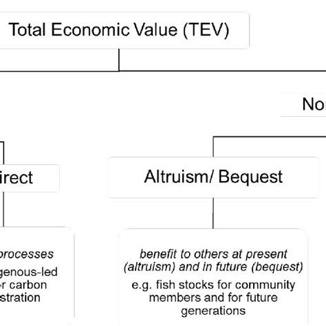 Total Economic Value Tev Framework And Examples Related To Indigenous