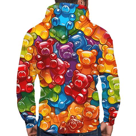 Gummy Bear Chaos Zip Up Hoodie Artist Designed Hoodie Lab