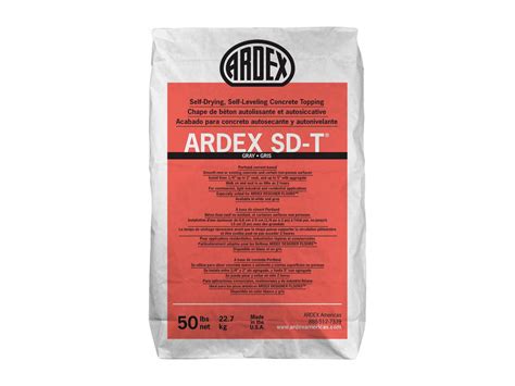 Ardex Sd T Self Drying Self Leveling Concrete Topping Gray 50 Lb