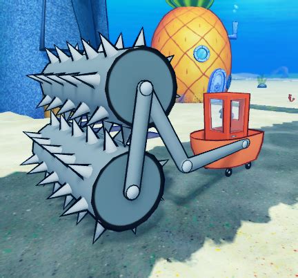 Squidward Crushed By Spike Rollers What Is The Purpose Of This