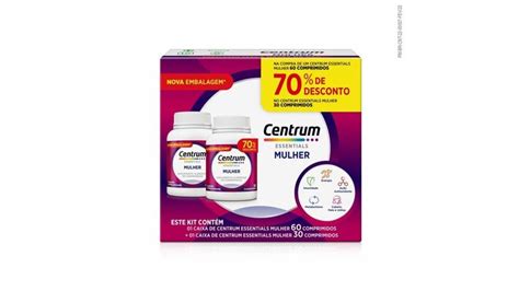 Centrum Essentials Mulher 60 30 Comprimidos Farma Conde