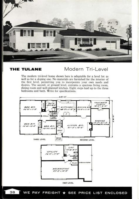Tri Level House Plans 1980s
