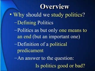 What Is Politics Ppt