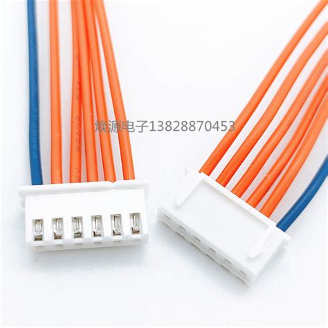 厂家定制xh2 54 6p端子线电子连接线接插线 6芯双头1007 24awg 虎窝淘