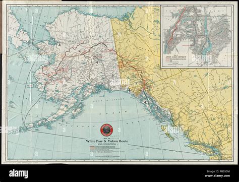 994 Map Of White Pass And Yukon Route And Connections 14005737772
