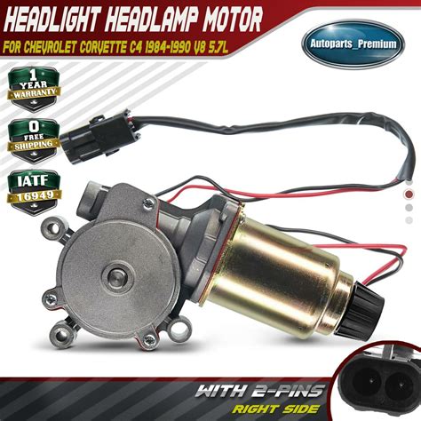 Corvette Headlight 2x Lh And Rh Headlight Headlamp Motors For Chevrolet