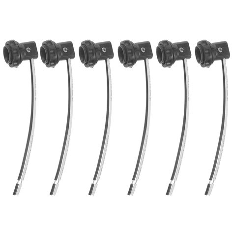Upkoch 6pcs E12 Lamp Base Black Wire Lead Light Socket Csa Listed