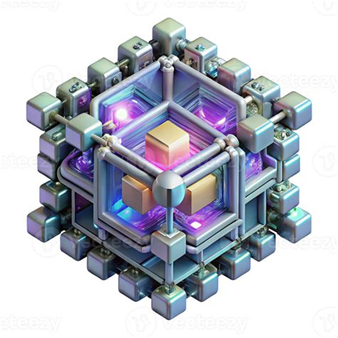 Impressive Contemporary A Quantum Computer Core Composed Of Intricate