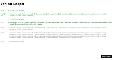 Vertical Stepper Codesandbox