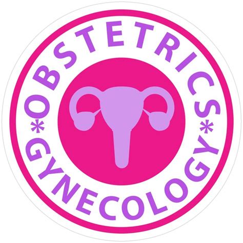 Obstetrics Gynecology Logo Uterus Sticker Health Icon Medical