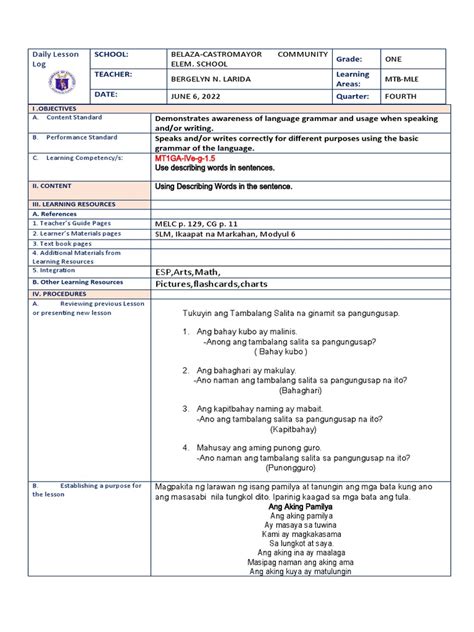 lesson plan format pdf