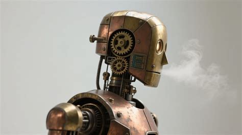 Free Weathered Copper Robot Image Download At Stockcake