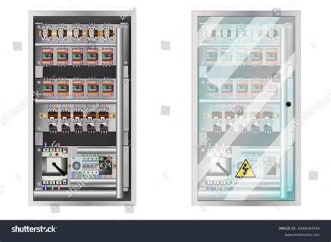 Electrical Panel Magnetic Contactor Stock Vector Royalty Free