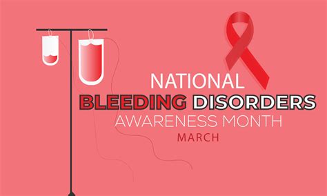 National Bleeding Disorders Awareness Month Background Banner Card
