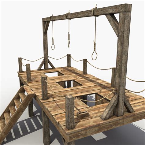 3d Model Medieval Gallows