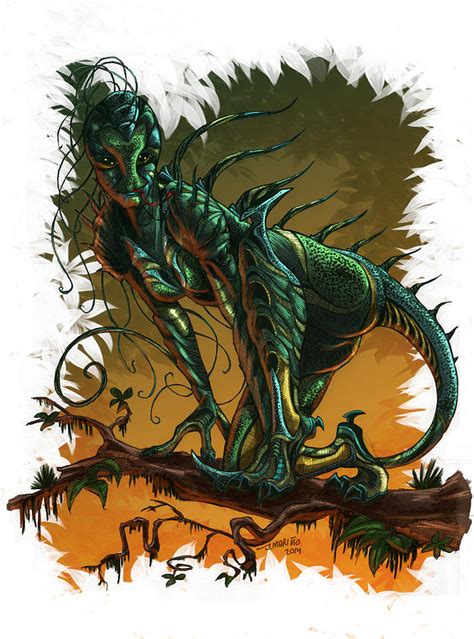Lady Lizard Digital Art By Jonathan Marino Pixels