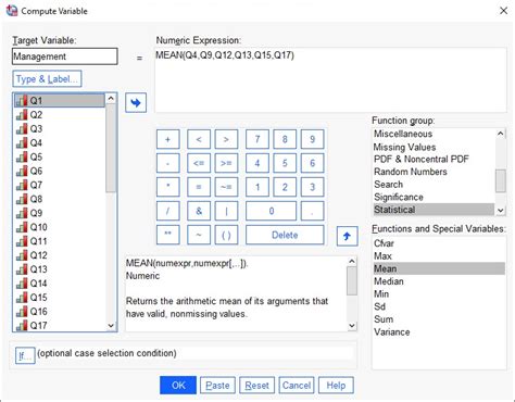 کمیت‌های ترکیبی composite variables در نرم‌افزار spss تحلیل و آنالیز