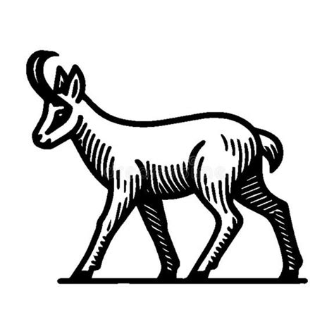 Simple Vector Icon Chamois Logo Design Illustration Stock Vector Illustration Of Leather