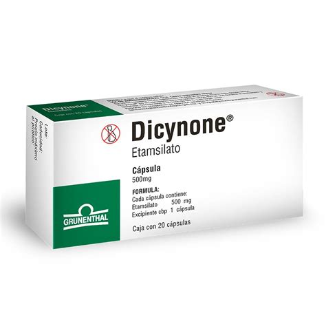 Dicynone 500 Mg 20 CÁpsulas One Pharmacy