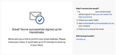 Troubleshooting A Missing Confirmation Email Handshake Help Center