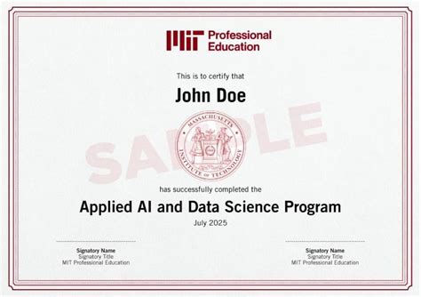 Mit Applied Ai And Data Science Professional Certificate Program