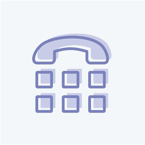 Icon Teletype Suitable For Mobile Apps Symbol Two Tone Style Simple Design Editable Design