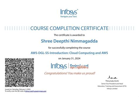 Course Completion Certificates From Aws Dgl Ss That Is In Collaboration